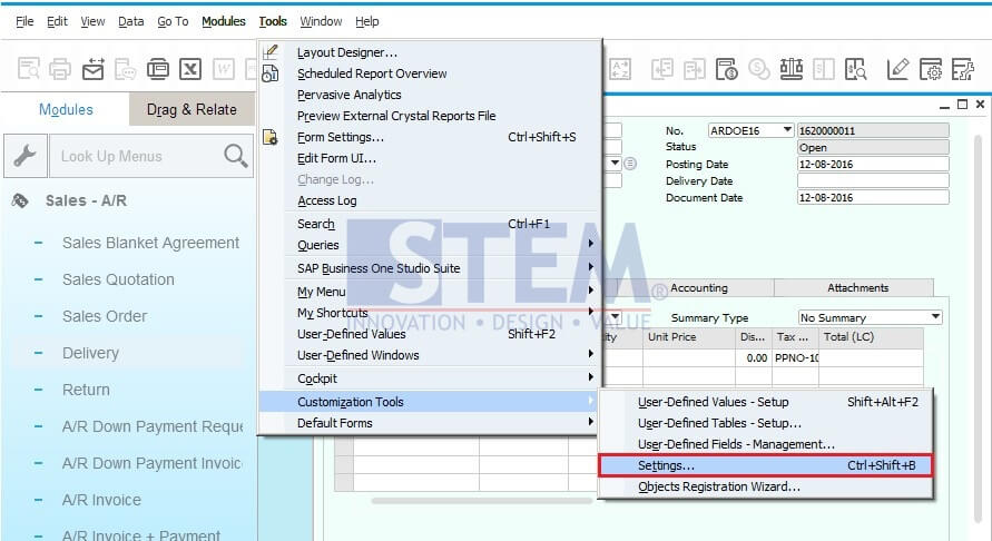 Customize User Defined Fields Positioning | SAP Business One Indonesia ... Customize User Defined Fields Positioning | SAP Business One Indonesia ...
