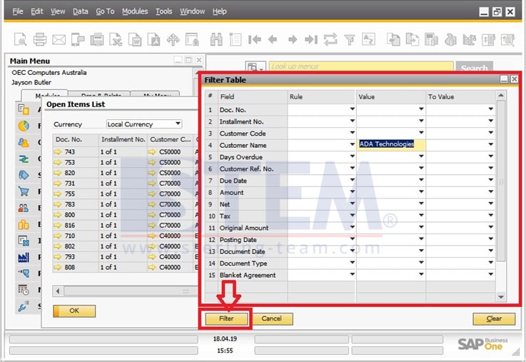 Use Filter Table for Simplify Your Data | SAP Business One Indonesia ... Use Filter Table for Simplify Your Data | SAP Business One Indonesia ...