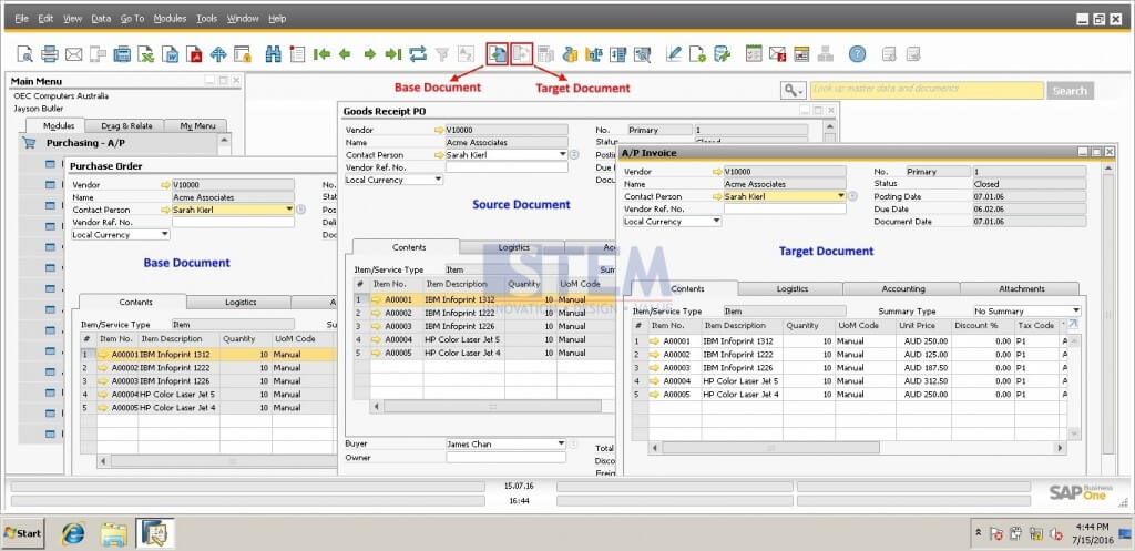 Easy Way to Open Related Documents in SAP B1