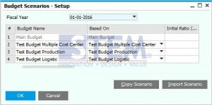 Set Budget for Multiple Cost Centers in SAP B1