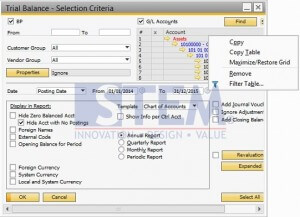 How to Maximize & Restore Grid in SAP B1 Reports