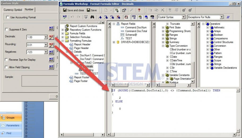 How To Set Dynamic Numeric Decimal Point In Crystal Report For Sap Business One Sap Business 9060