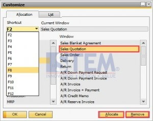 How to Create Shortcut in SAP Business One