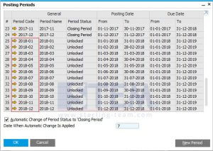Set Up New Posting Period in SAP Business One