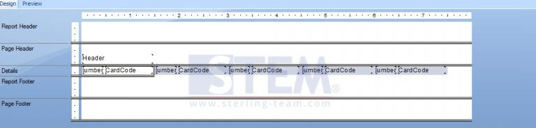 Multiple Column Setup on Crystal Report