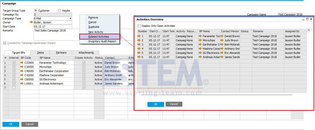 Penggunaan Campaign Management | SAP Business One Indonesia Tips | STEM ...