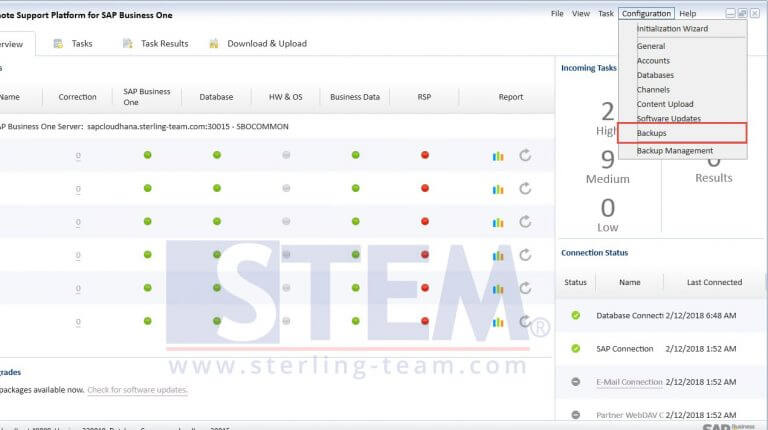 Setup Database Backup Schedule With Rsp