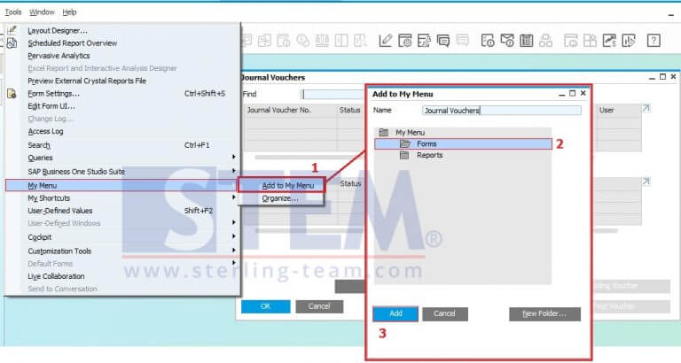 Cara Atur dan Kelola My Menu di SAP Business One