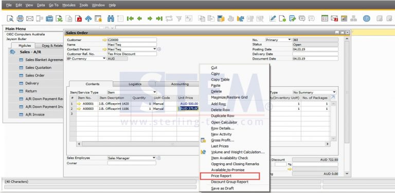 Find Your Pricing Details with Price Report