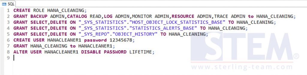 Hana Housekeeping Using Python Script