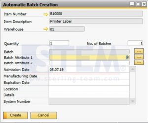 Automatically Create Batch Numbers