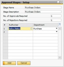 Setting Up Approval Process