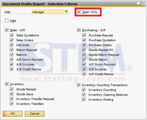 Draft Document in SAP Business One – Save & Edit Tips