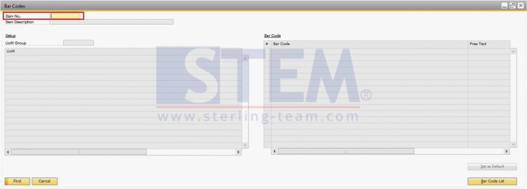 Multiple Barcodes for One Item in SAP Business One