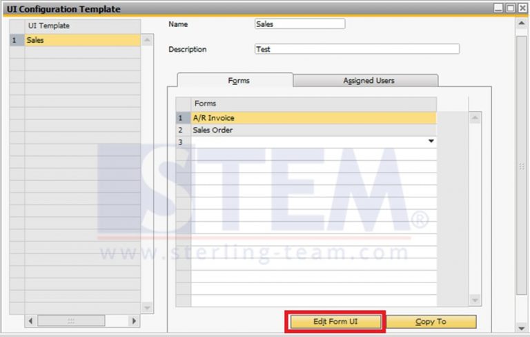 Customize Forms with UI Configuration Template