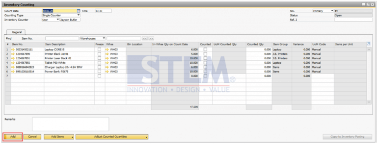 Boost Speed & Accuracy: Stock Count App for SAP B1