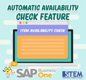 Automatic Availability Check Feature