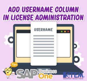 Username Column in License Administration