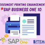 How To Use Document Printing In SAP Business One