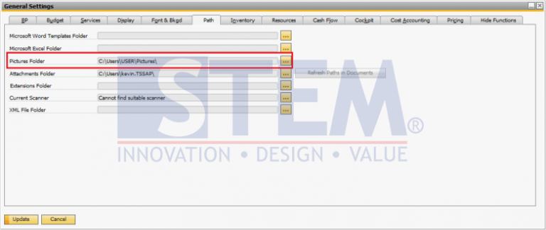 How to Add Image to the Item Master