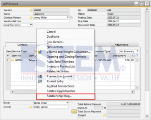 Virtual Item in SAP Business One Fixed Asset Explained