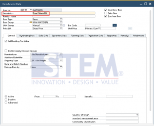 Duplicate SAP Business One Item Master Data Quickly