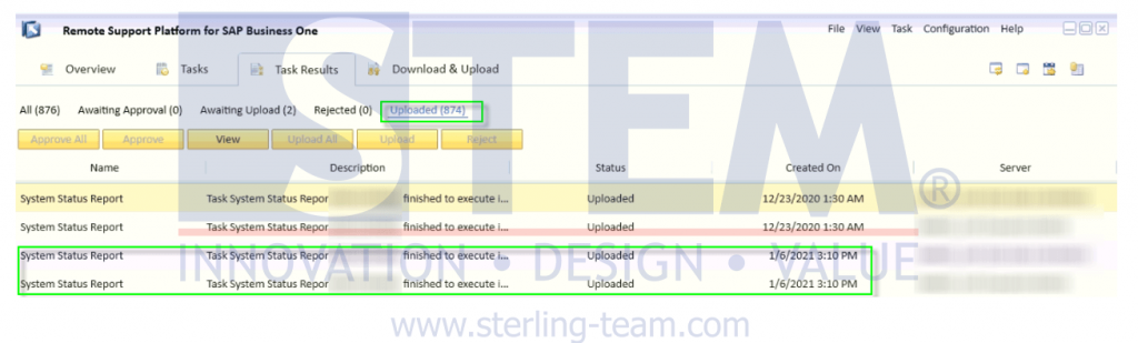 Running SSR Manual Upload in SAP Business One