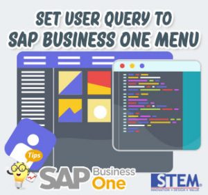 Set User Query to SAP Business One Main Menu