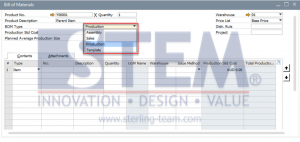 Understanding BoM Types in SAP Business One – Part 1: Sales BoM