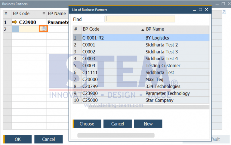 SAP B1 Equipment Card: Add Multiple Business Partners