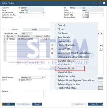 How to Generate Pick List in SAP Business One