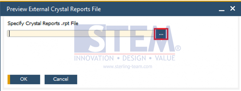 How to Preview External Crystal Reports in SAP B1