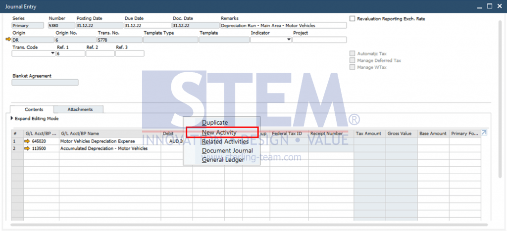 Menambahkan Catatan ke Journal Entry | SAP Business One Indonesia Tips ...