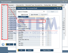How to Show Draft No. Column in Document Drafts Report