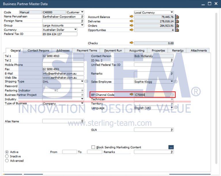Optimize Business Partner Channels in SAP B1