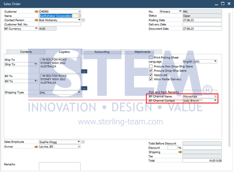 Business Partner Channel | SAP Business One Indonesia Tips | STEM SAP ...