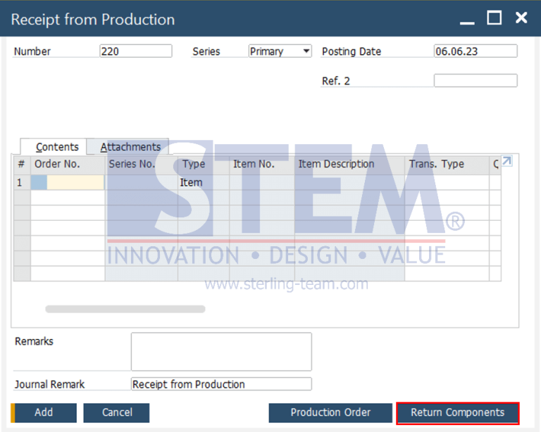 Cara Mengembalikan Komponen yang Sudah Terpakai dalam Production Order ...