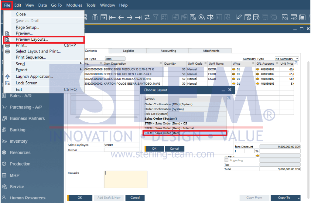 How to Use Can Grow in Crystal Report SAP B1