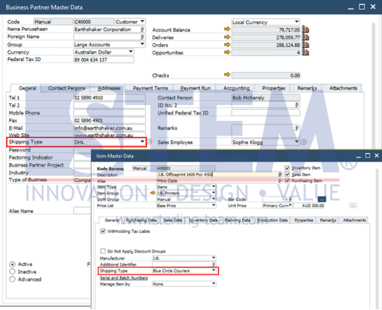 How to Set Up Shipping Methods in SAP Business One