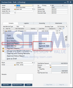 Faster Approval in SAP B1 with Right-Click Feature
