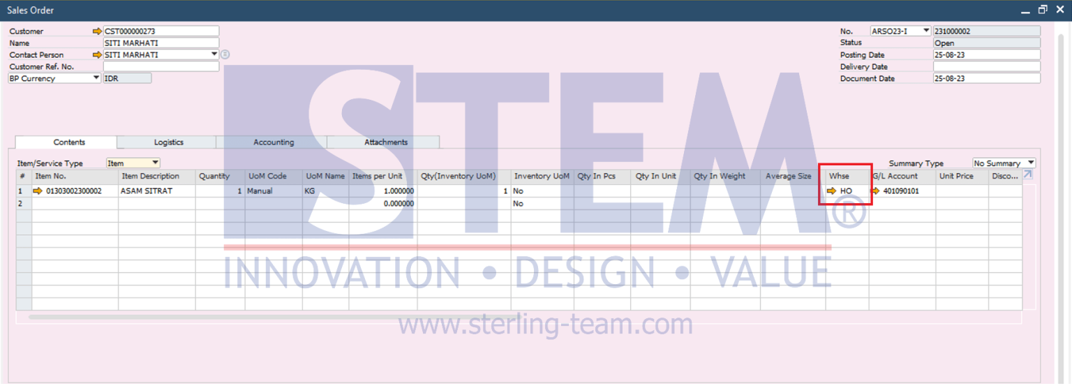 How to Set Default Warehouse in SAP Business One – Part 1