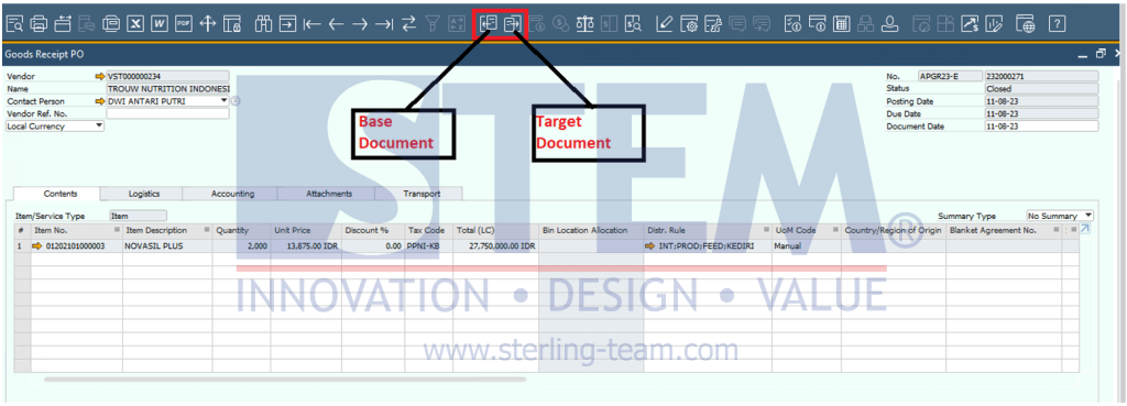 Quick Way to View Base & Target Docs in SAP B1