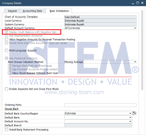 How to Show Negative Credit Balance in SAP B1