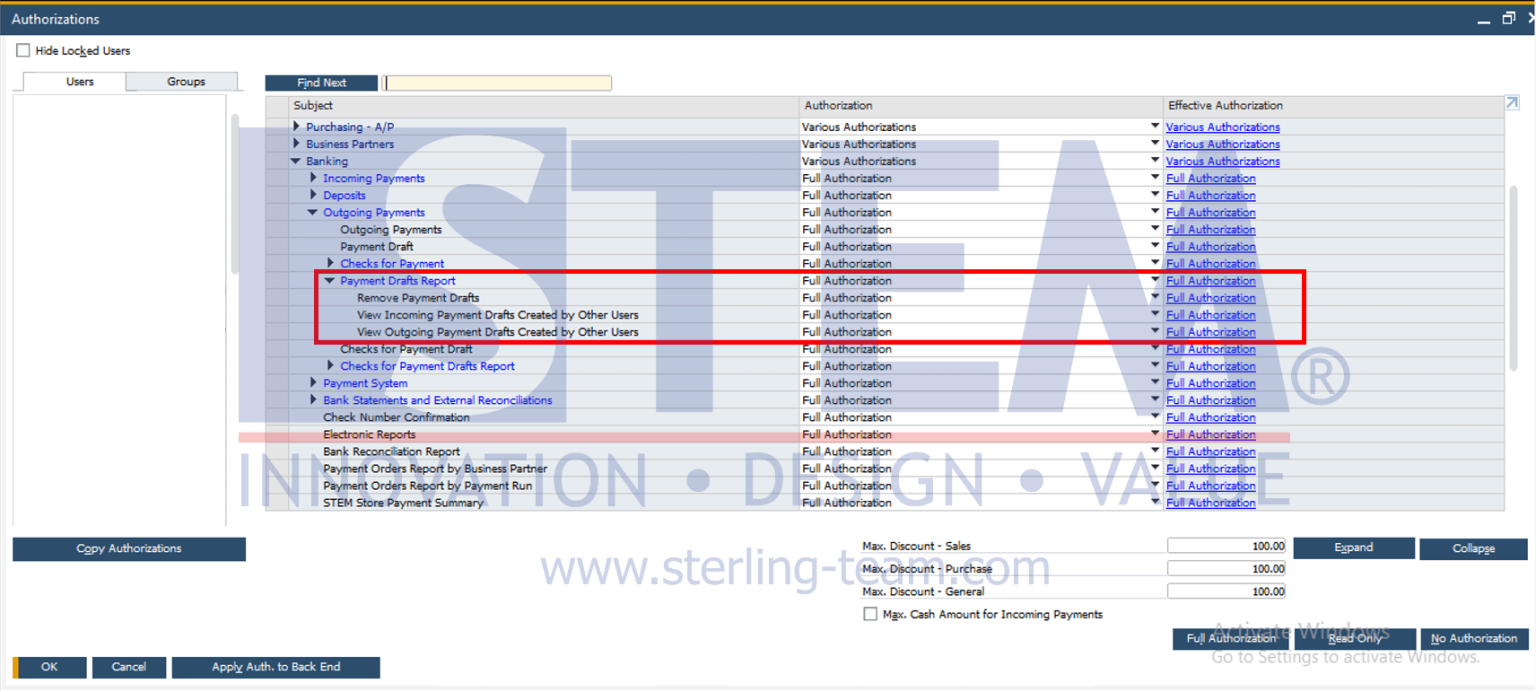 Otorisasi untuk Melihat Draft Pembayaran dari User Lain di Payment ...