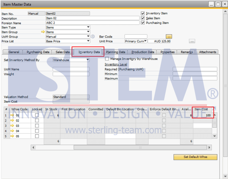 Inventory Revaluation in SAP Business One