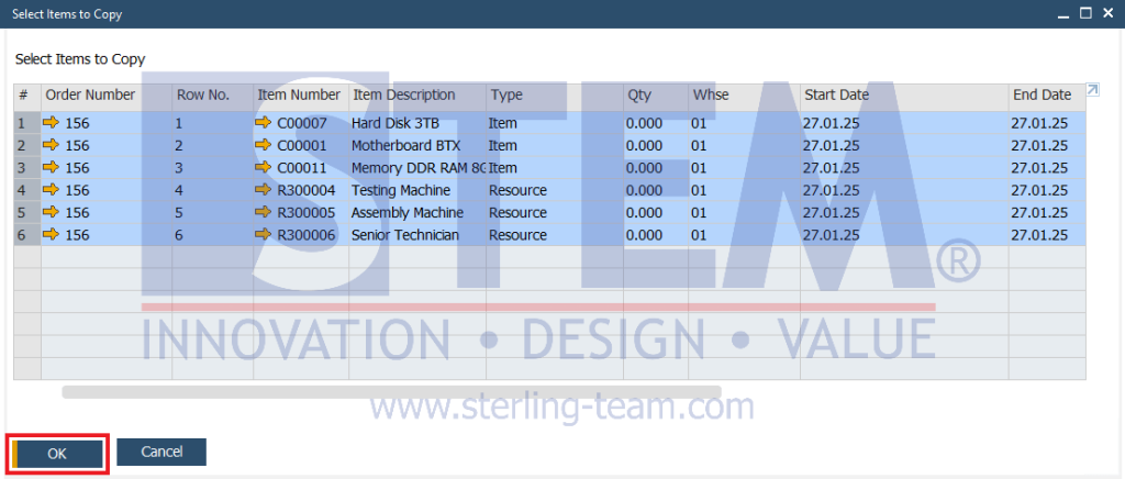 How to Create Issue for Production in SAP B1