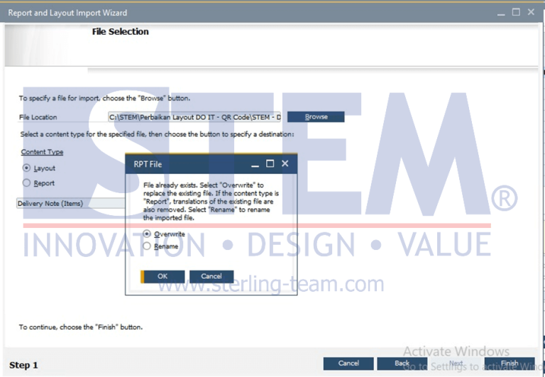 Understand Overwrite & Rename When Importing Layouts